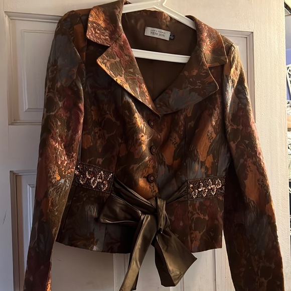 Rickie Freeman for Teri Jon | Jackets & Coats | Teri John Textured ...